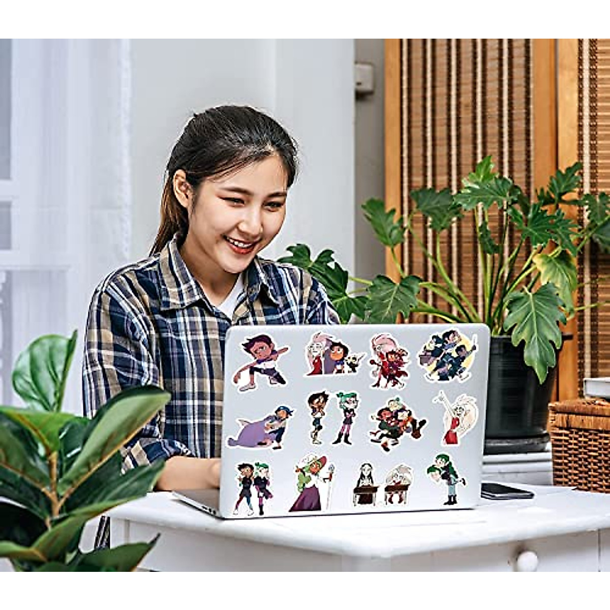 50Pcs The Owl House Stickers Pack for Laptop Water Bottle Luggage Snowboard Bicycle Skateboard Decal for Kids Teens Adult Waterproof Aesthetic Stickers (The Owl House)