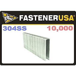 1-3/4" Leg x 7/16" Crown 16GA 304SS N19 Staples 10,000ct | SSN19C2
