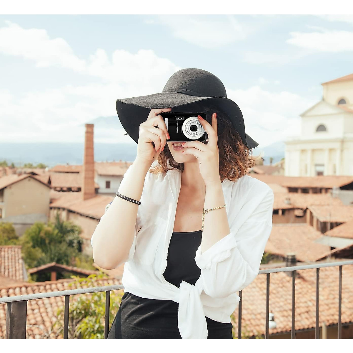 FrenzyDeals 16MP Digital Camera for Stunning Photos & Videos,for Sharp Images,Great Zoom with 2.4" Screen and USB Cable