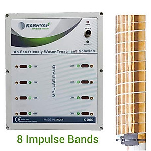 KASHYAP K200 Hard Water Mineral Descaler (up to 10 inch pipes / 1,100 GPM) with water softener and clean water benefits