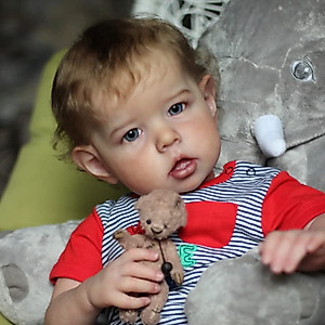 CHAREX Reborn Toddler Doll - Realistic Lifelike Reborn Boy Doll, 22 inch Weighted Soft Body Gift Toy for Kids Age 3+