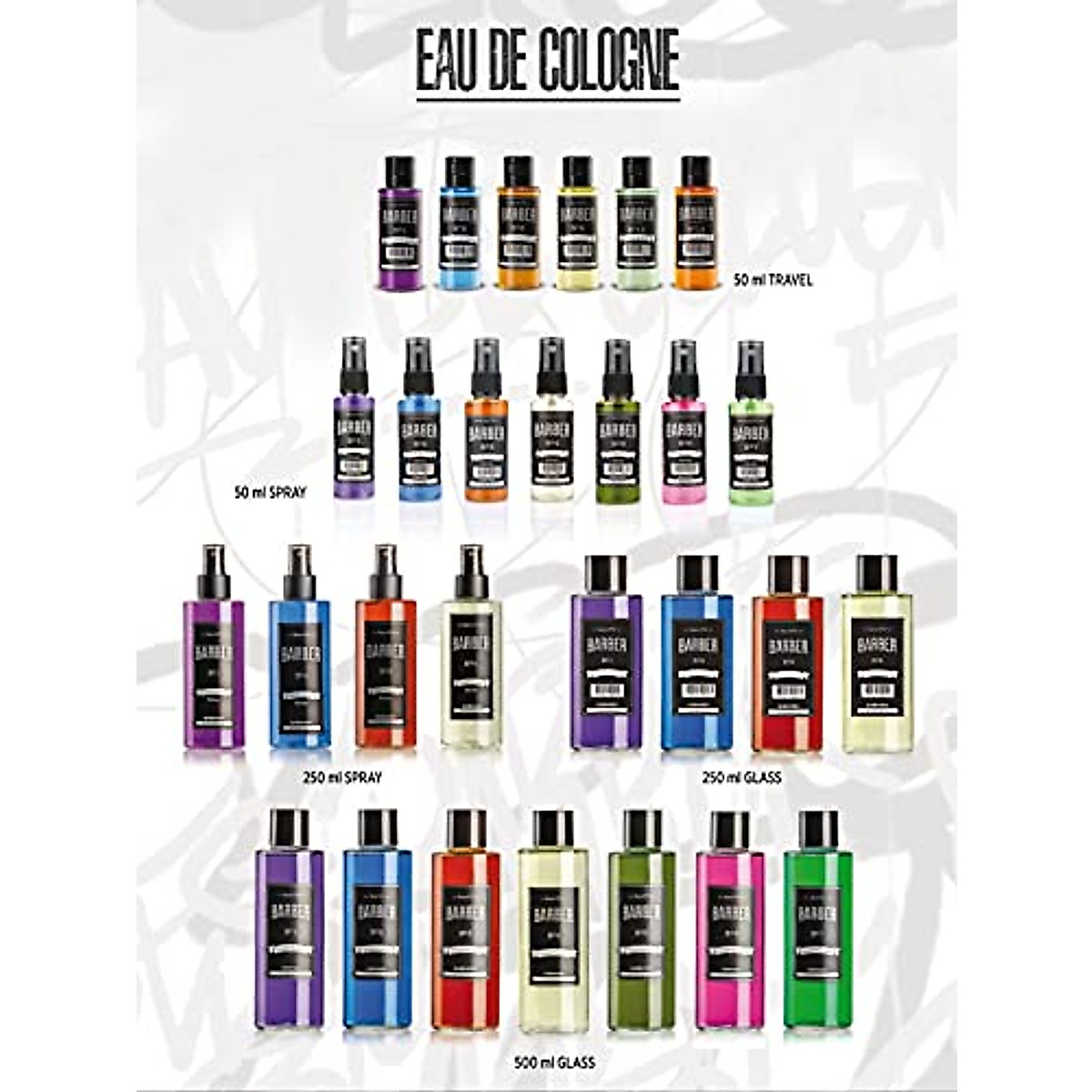 barber marmara No.3 Mini Eau de Cologne Pump Spray for Men (1 x 50 ml) Aftershave Men - Fragrance Water for On the Go - Men's Travel Size - 70° Alcohol | Fragrance Bottle with Atomiser