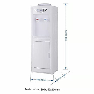 Hot & Cold Top Loading Water Dispenser,5 Gallons Water Coolers with Child Safety Lock Removable Drip Tray & Storage Cabinet,Water Cooler Dispenser for Home,Office(White)