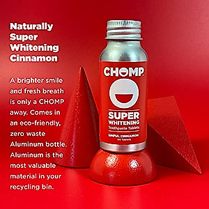 Chomp Toothpaste Tablets Cinnamon, Whitening 60 Count