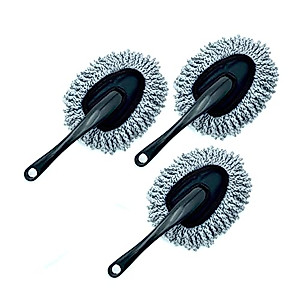 Microfiber Car Duster Brush - Cleaning Tool for Car Interior and Exterior, Soft Scratch Free Reusable Hand Duster Great for Cleaning Car Interior and Exterior,Washable Duster for Car and Home