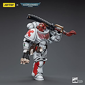 JoyToy 1/18 Warhammer 40,000 White Scars Squad Assault lntercesso Ba Tsendbaater Acton Figiure