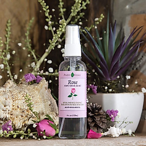Rose Linen and Room Spray, Natural Pillow Spray Made with Pure Rose Essential Oils, Relaxing Home Fragrance or Toilet Spray, Rose Water Spray