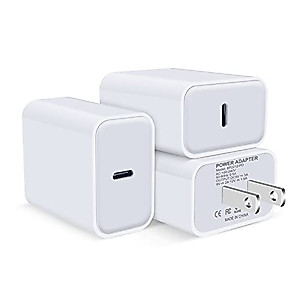 [3Pack] 20W USB C iPhone Charger Wall Plug Fast Charging Block for iPhone 14/14 Pro Max/14 Plus 13 12 11 Pro Max SE XR XS X,iPad Pro,Samsung S23 S22 S21 S20 Type C Power Adapter Quick Charger Box Cube