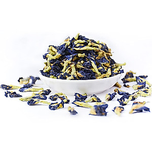 TIAN HU SHAN Butterfly Pea Flower Tea, Butterfly Pea Flowers Loose Leaf, 100% Natural Herbal Tea, 4 Ounce (Pack of 1)