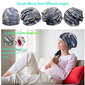 JarseHera Womens Slouchy Beanie Cotton Chemo Caps Cancer Headwear Hats Turban
