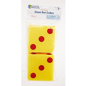 Giant Soft Cubes Dot 2/pk 5 Inch Cube Square