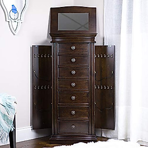 Hives and Honey Luke Jewelry Armoire, Walnut