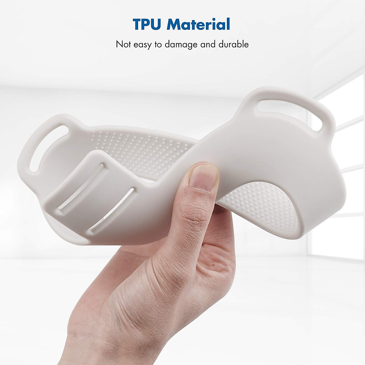 KIWI design Headset Strap Pad Replacement for Elite Strap Compatible with Quest 2/Quest 3 (White)