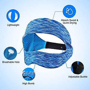 SAYAFAN VR Eye Mask, Adjustable Breathable VR Sweat Band for Meta/Oculus Quest 2/3/3S/Pro, HTC Vive, PS, Gear, VR Workouts (3PCS)