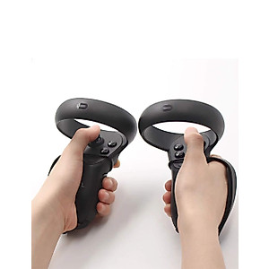 Silicone VR Touch Controller Grip Cover, Anti-fall Knuckle Strap, Sweatproof Joystick Cover for Oculus Quest/Rift S