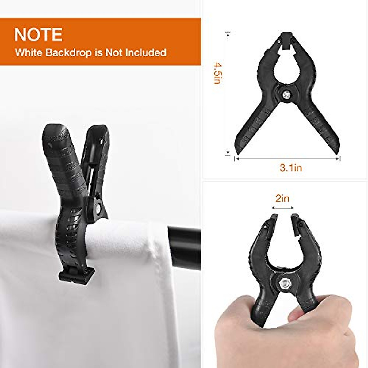 Yesker Photo Video Studio 10ft Adjustable Backdrop Stand, Background Support System Kit with Carry Bag for Photography Studio Parties Wedding