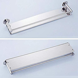 XJJZS Shelf- Stainless Steel Wall Mount ShelfGood for Restaurant, Bar, Home, Kitchen, Laundry, Garage and Utility Room (Size : 51CM)