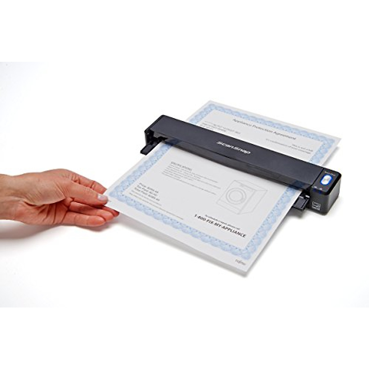 Fujitsu ScanSnap iX100 Wireless Mobile Portable Scanner for Mac or PC, Black