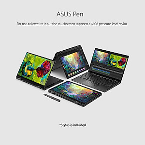 ASUS Zenbook 14 Flip OLED Ultra Slim Laptop, 14” 2.8K 16:10 OLED Touch Display, AMD Ryzen 7 6800H CPU, 16GB RAM, 1TB SSD, NumberPad, Windows 11 Home, Jade Black, UN5401RA-DB74T