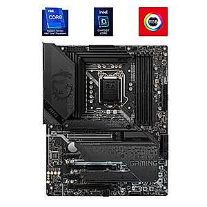 MSI MPG Z590 Gaming Plus Gaming Motherboard (ATX, 11th/10th Gen Intel Core, LGA 1200 Socket, DDR4, PCIe 4, CFX, M.2 Slots, USB 3.2 Gen 2, DP/HDMI, Mystic Light RGB)
