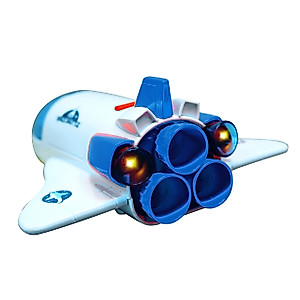 ASTRO VENTURE Space Playset - Toy Space Shuttle, Space Station & Space Rover with Lights and Sound & 2 Astronaut Figurine Toys for Boys and Girls