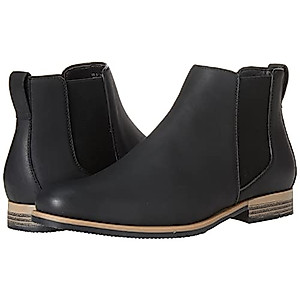 Amazon Essentials Men's Chelsea Boot, Black Faux Leather, 13