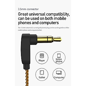 KBEAR KS2 iem, in Ear Monitor Headphones Hybrid 1BA 1DD Wired Earbuds Stereo Bass HiFi IEM Earphone Noise Cancelling High Resolution with Detachable Cable for Running Gaming Sport(without mic, Black)