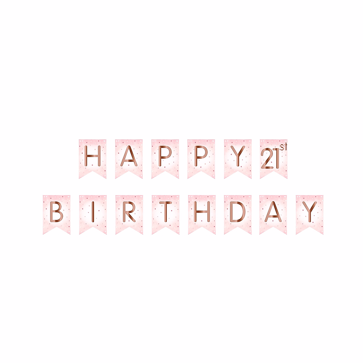 Oojami 4 Pack Happy Birthday Table Cover (4, Pink - 21st Birthday)