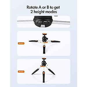 AKIYO Native 1080P HD WiFi Projector O7with an Arbitrary Rotation Portable Tripod, Carrying Case Included