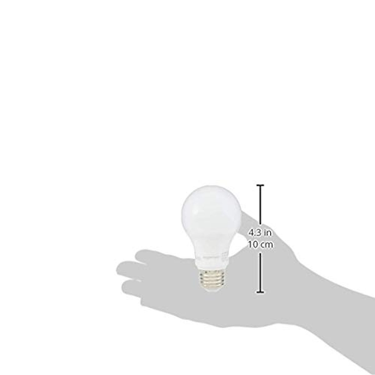 Amazon Basics 60W Equivalent, Daylight, Non-Dimmable, 10,000 Hour Lifetime, A19 LED Light Bulb | 24-Pack