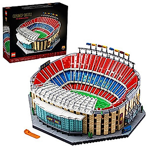 LEGO Icons Camp NOU – FC Barcelona Soccer Stadium 10284 Model Building Kit, Large Construction Set for Adults, Gift Idea