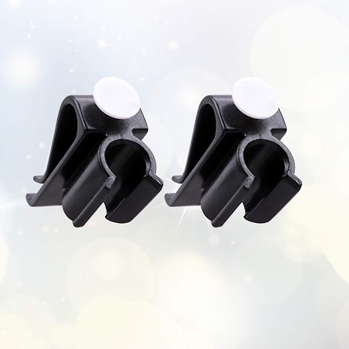 VORCOOL Sport Golf Club Bag Clips On Putter Clamp Holder Organizer Value 2 Pack Durable Plastic Black Putting Clip with Ball Marker for Men Women Golfer