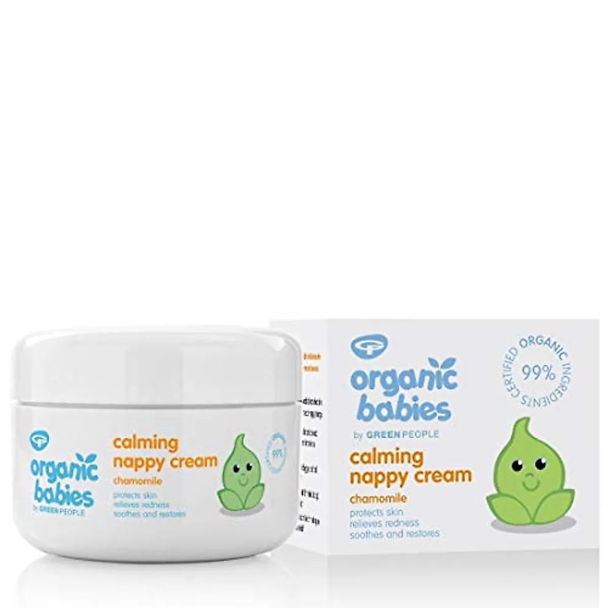 Green People Organic Babies Calming Nappy Cream 50ml | Natural & Organic Zinc Oxide Nappy Cream | Eczema-Friendly, Gentle on Sensitive Skin & Suitable from Birth | Paraben Free | Vegan, Cruelty Free