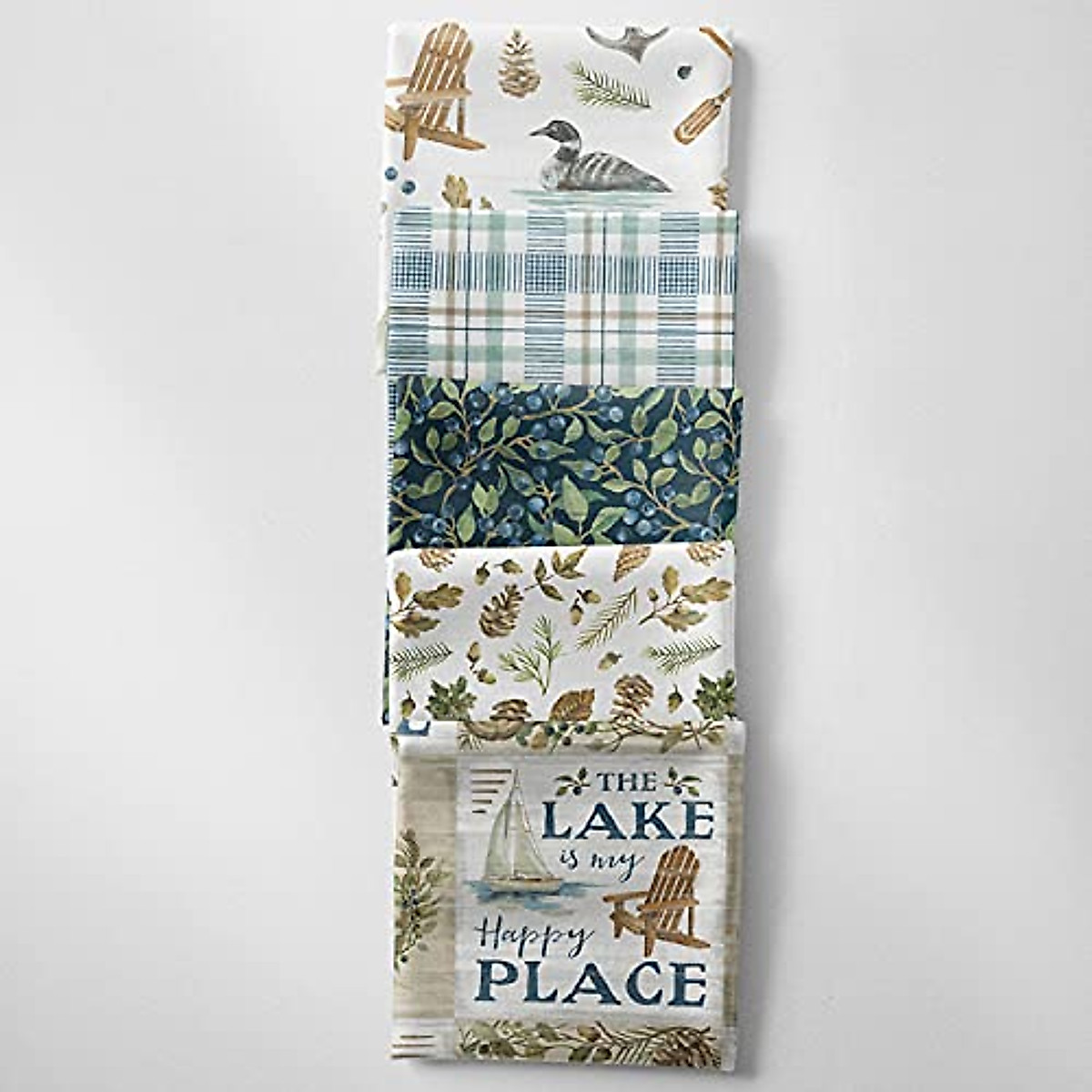Lakeside 5-Piece Cotton Fabric Fat Quarter Bundle