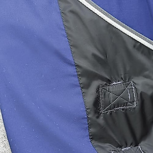 WeatherBeeta Cotton Show Sheet with Surcingles II Standard Neck - Dark Blue/Grey/White - 78"