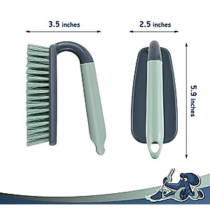 Scrub Brush | Shower Cleaning Brush | Comfort Grip & Stiff Flexible Bristles | Ideal for Cleaning Bathroom, Shower, Kitchen, Sink | Bristle Brush for Household Use, 1 Pack