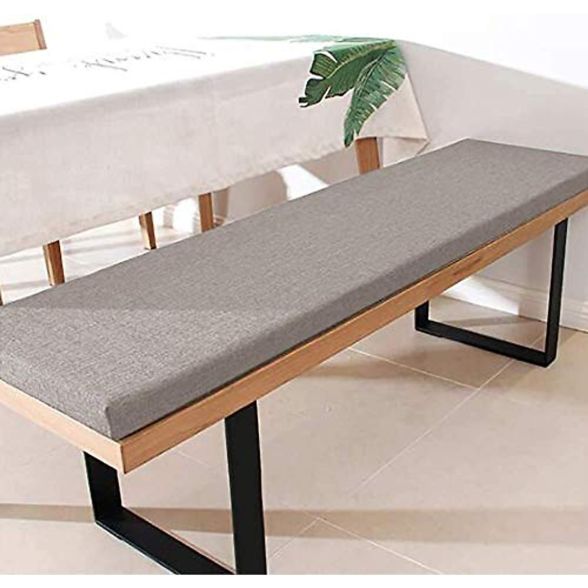 FAJIAYI Cushions 31x14 Inches Non-Slip Memory Foam Bench Cushion for Indoor,Outdoor,Garden Furniture Waterproof Replacement Seat Cushions for All Seasons