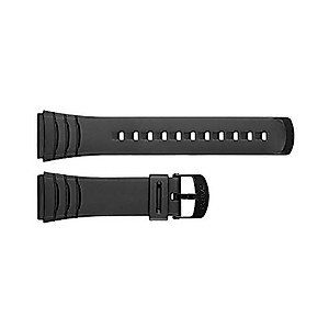 Casio 10169264 Genuine Factory Replacement Resin Watch Band fits DBC-32-1A DBC-32-9A DBC-32C-1 DBC-32C-1B,Black