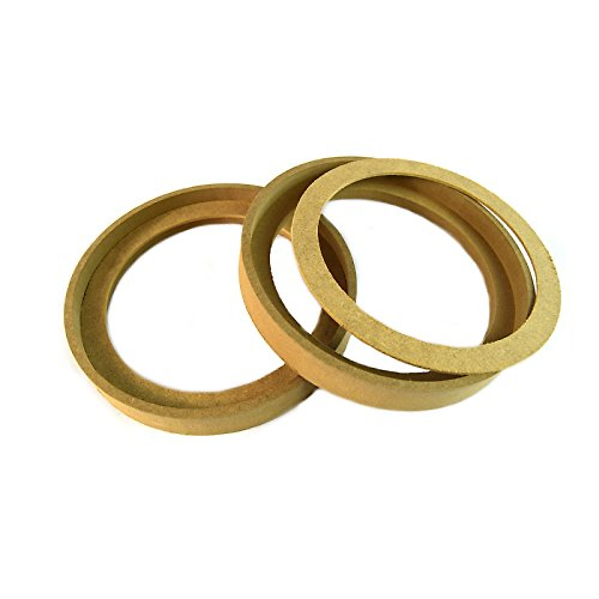 1 Pair 8" MDF Speaker Rings - Recess with Bezel Mounting Spacer Recessed Custom Mount Installation Subwoofer