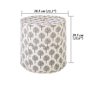 Yarwo Pressure Cooker Cover Compatible with 6.5 qt and 8 qt Ninja Foodi, Small Appliance Dust Cover with Top Handle and Pocket for Attachments, Tree