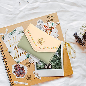 TENDYCOCO Women Fashionable Print Wallet Bifold Purse ID Window Credit Card Holder Portable Storage Wallet