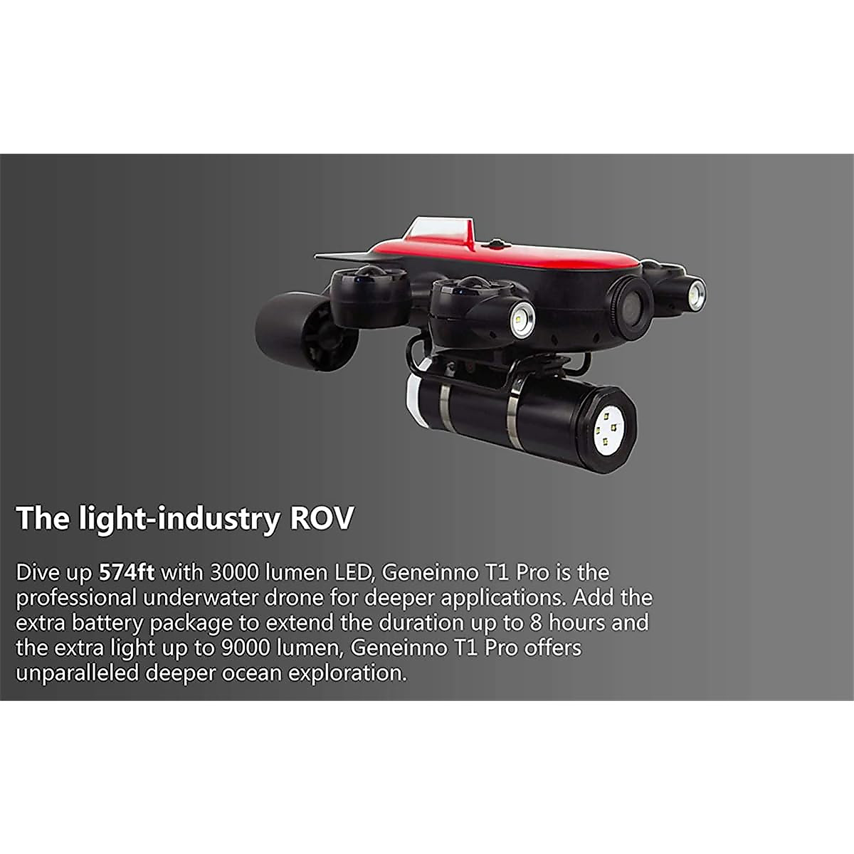 200M Underwater Drone ROV Robot with 4K UHD Action Camera Remote Control Shooting Under Water Camera Unmanned Submarine for Diving Fishing (200m)