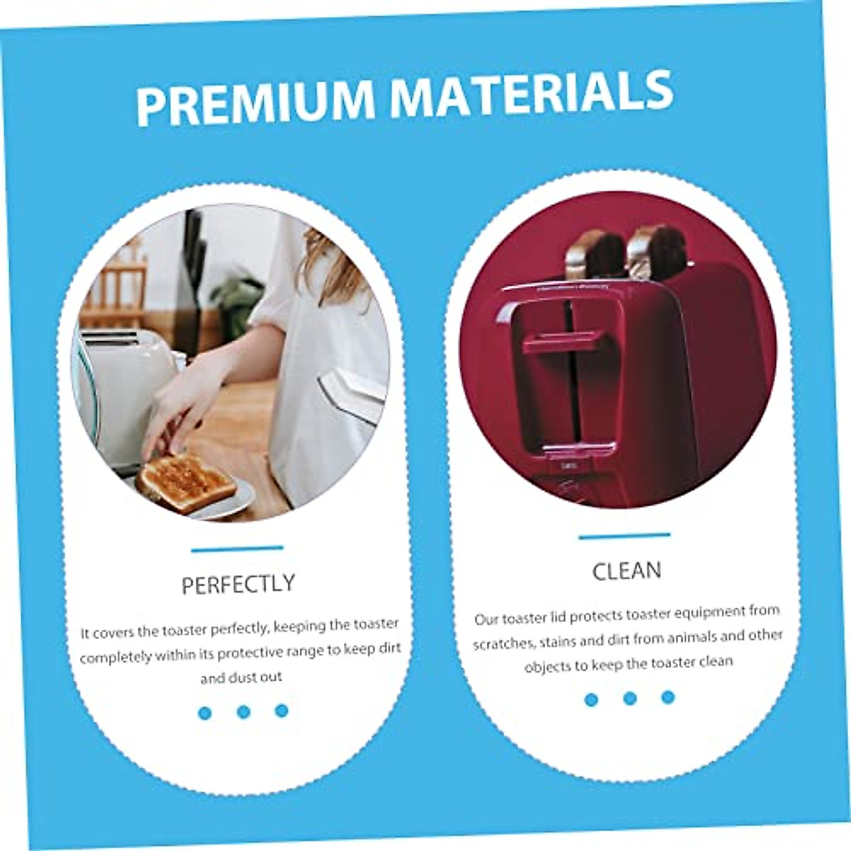 RUNROTOO Bread Machine Dust Cover Home Appliances Air Fryer Toaster Oven Toaster Bread Machine Supplies Air Fryer Cover Polyester Toaster Cover Toaster Appliance Cover Home Supply Coat Blue