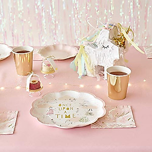 Talking Tables Pink And Gold Party Supplies | Pink Paper Table Cloth | Great For Baby Shower, Girls Party, 1st Birthday And Birthday Celebrations | Paper