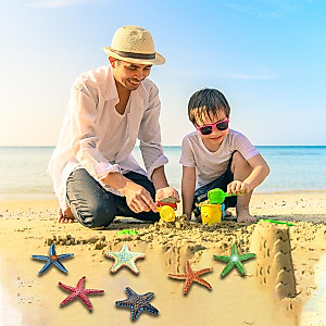 8 Pieces Big Pool Toy Diving Toys Starfish Sea Animals Sets Summer Toys，Diving Toys Set Dive Throw Toy Set Underwater Swimming Toys Pool Toys for Kids