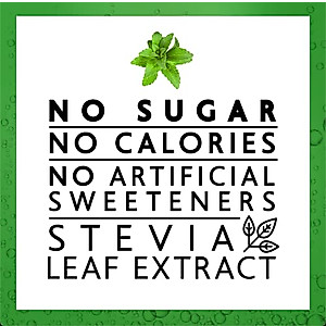 Green Cola - Sugar Free, Zero Calories, Naturally Sweetened with 100% Stevia Leaf Extract, Carbonated Soda, 100% Cola Taste, 12 Fl Oz each can - Pack of 8
