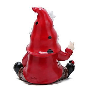 Hodao Ladybug Gnomes 6" H Ladybug Kitchen Tiered Tray Decor Ladybird Gnomes Resin Swedish Tomte Scandinavian Figurine Spring Summer Decorations Indoor Home Decor