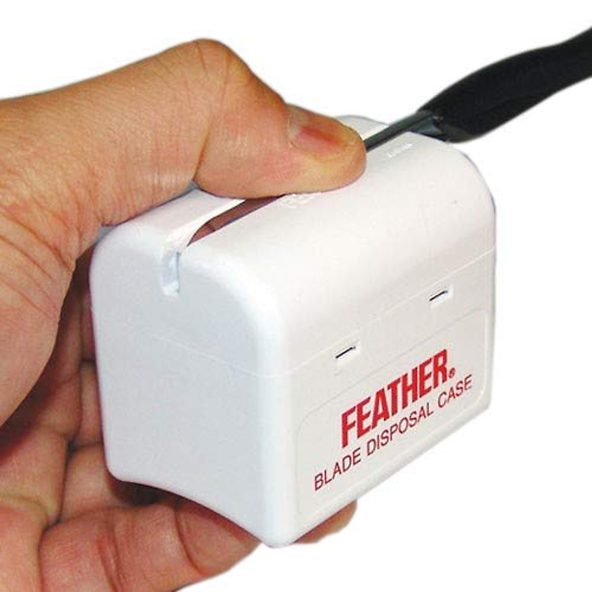 Feather Razor Blade Disposal Case for Barbers