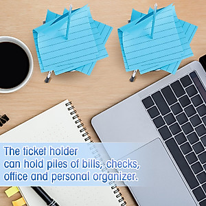 Barydat 10 Pcs Receipt Holder Spike 6.7 Inch Check Spindle Desk Receipt Holder Organizer Ticket Stabber for Restaurant Ticket Holder Stainless Steel Bill Fork for Memo Food Order Paper Stand Supplies