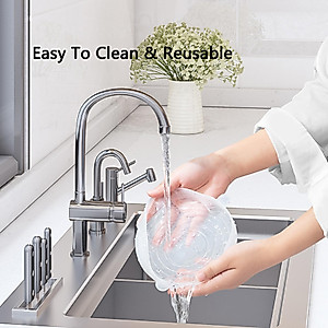 10 Pack Silicone Stretch Lids, Reusable Silicone Lids for Mason Jar(Stretched to 3.15inch), Silicone Container Lids Food Covers for Regular and Wide Mouth Mason Jar, Cans, Pot